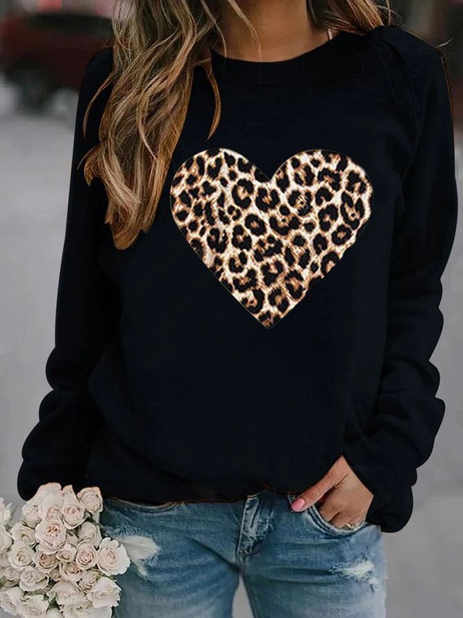 Buzo Corazón Animal print NEGRO – okeyecuador